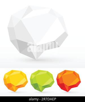 Rumpled bubbles for speech. Vector illustration Stock Vector Image ...