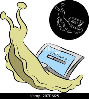 color image cartoon laptop computer with keyboard Stock Vector Image ...