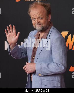 Toby Jones arrives at the premiere of "Indiana Jones and the Dial of ...
