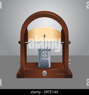 photorealistic vector illustration of a galvanometer Stock Vector Image ...