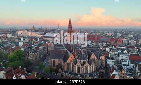 Aerial view of famous places Amsterdam, Netherlands Stock Photo - Alamy