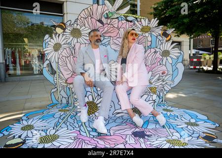 London, UK. Artists Baker & Borowski (Lee Baker and Catherine Borowski ...