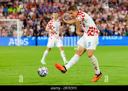 Mario Pasalic of Croatia controls the ball during the FIFA World Cup ...