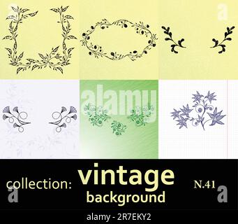 collection vintage background Stock Vector Image & Art - Alamy