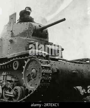 An Italian Carro Armato M13/40 tank on display at the El Alamein War ...