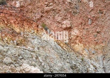 Volcanic breccia (hyaloclastite). This photo was taken in Cabo de Gata ...
