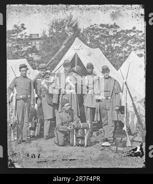 Camp Scene/New York 7th Regiment c. 1860-1870 Stock Photo - Alamy