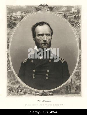 William T. Sherman c. 1865 Stock Photo - Alamy
