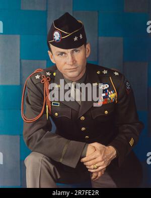 Major General James Gavin 1945 Stock Photo - Alamy