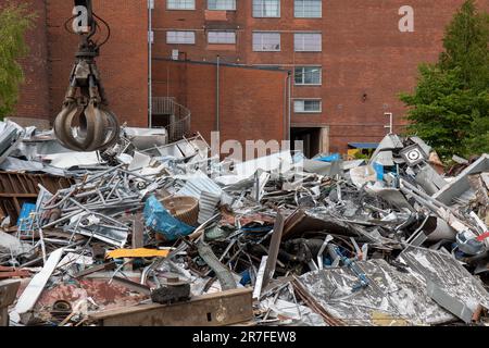 Scrap metal pile in scrapyard. - Edinburgh - Scotland, United Kingdom ...