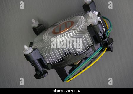 cpu heat sink, detail of a heat sink now common in all processors and ...
