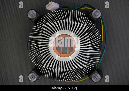 cpu heat sink, detail of a heat sink now common in all processors and ...