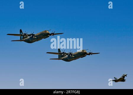Hercules Final Flypast RAF Lossiemouth Stock Photo - Alamy