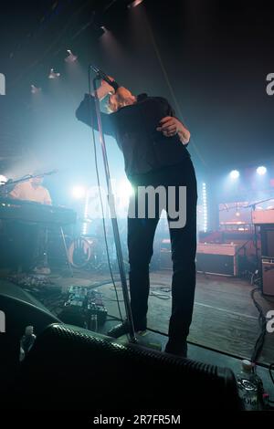 Britt Daniel of Spoon performs during Forecastle Music Festival at ...