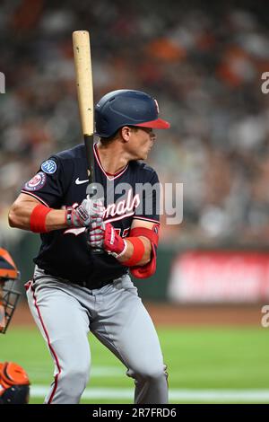 Washington Nationals center fielder Alex Call (17) works out during ...