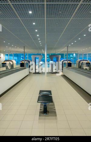 Airport Security Checkpoint With X-ray Scanners Stock Photo - Alamy