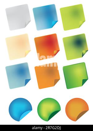 vector file of empty papers collection with different office ...