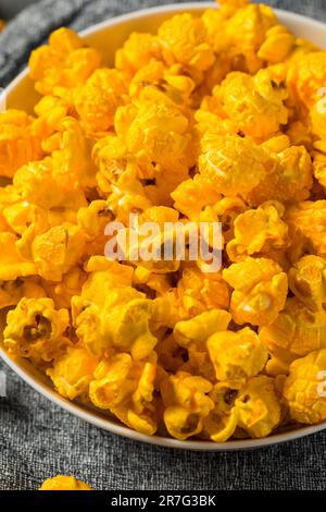 Homemade Cheesey Pop Corn in a Bowl Stock Photo - Alamy
