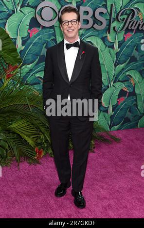 Sean Hayes arrives at the Tony Awards at the Beacon Theatre on Sunday ...