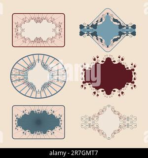 Set of vintage labels fake paper stickers Stock Vector Image & Art - Alamy