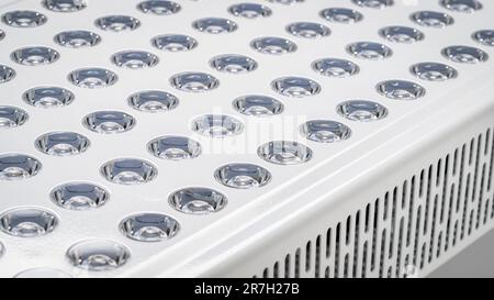 detail of red light therapy panel for skin health, pain relief ...