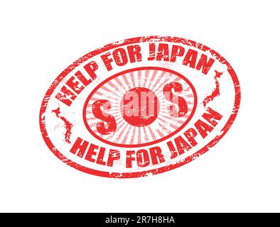 Map of Japan with flag inside. Japan map vector illustration Stock ...