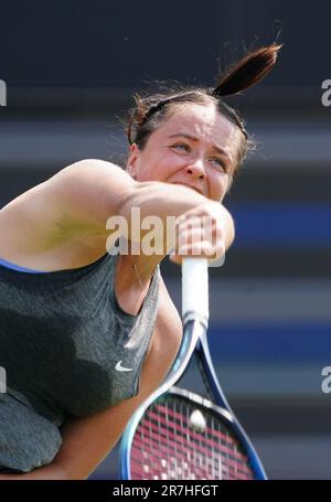 Viktoria Hruncakova (SVK) in action in the second round vs Bianca ...