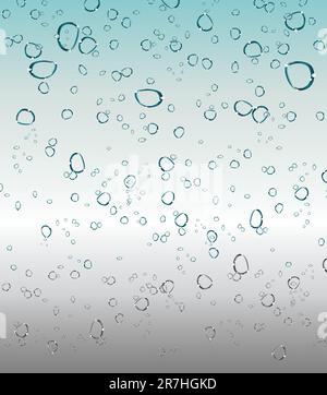 Refreshing Rain Drops Background with delicate gradients Stock Vector ...