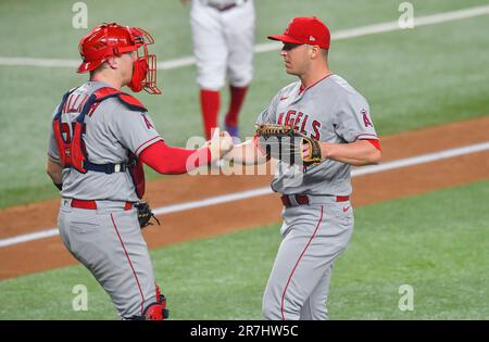 Texas Rangers pitcher Jacob Webb pitches in relief during a baseball ...