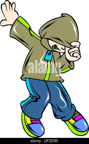 a digitally illustrated colorful and modern dancer Stock Vector Image ...