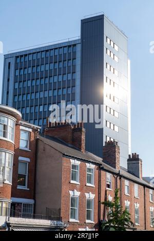 Buildings on Friar Lane in Nottingham City, Nottinghamshire England UK ...