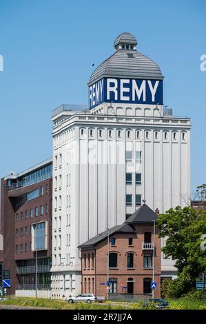 The industrial plant of the Remy company, producing rice starch ...
