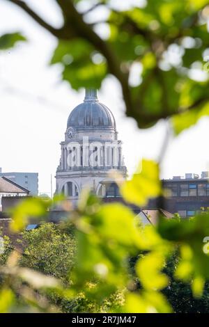 Council House viewed from the terrace at Nottingham Castle ...