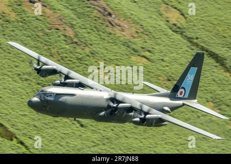 RAF Hercules last flight Stock Photo - Alamy