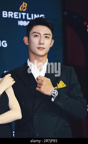 Chinese actor and model Huang Jingyu, also known as Johnny Huang, poses ...