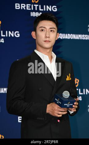 Chinese actor and model Huang Jingyu, also known as Johnny Huang, poses ...