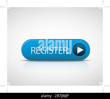 Big blue register button Stock Vector Image & Art - Alamy