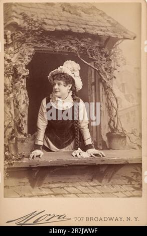 Minnie Palmer 1885 Stock Photo - Alamy
