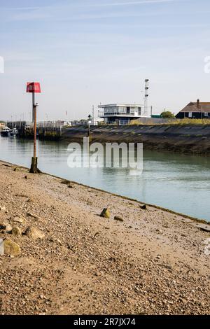 The Harbour Master's Office at Rye Harbour, Sussex Stock Photo - Alamy
