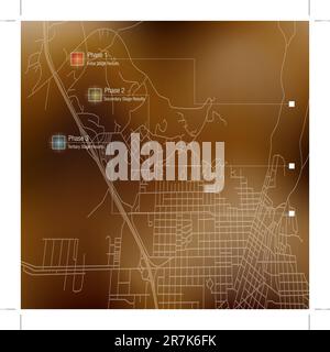 An image of a topographic map stage plan chart Stock Vector Image & Art ...