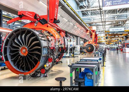 Villaroche, France. 16th June, 2023. Illustration of the Safran ...