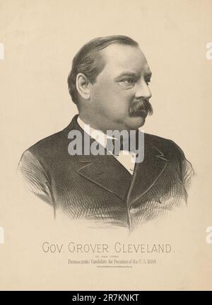 Grover Cleveland 1884 Stock Photo - Alamy