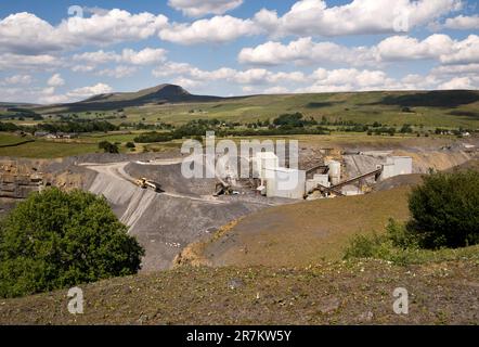 Dry Rigg Quarry at Helwith Bridge in the Yorkshire Dales National Park ...