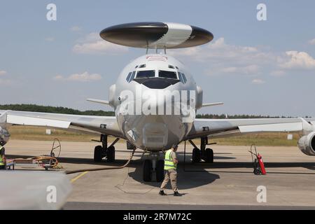 Geilenkirchen, Germany. 16th June, 2023. The radar dome "RADOME" of an ...