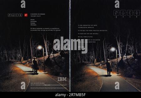 IBM e-business, NEXT UTILITY, advert in a magazine 2002 Stock Photo - Alamy