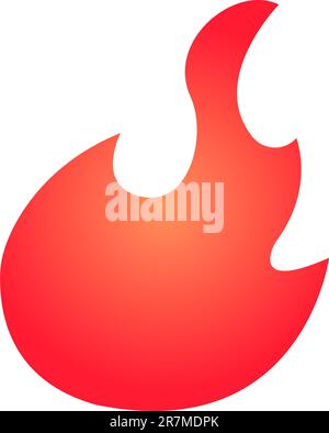 Fire flame shape vector illustration Stock Vector Image & Art - Alamy