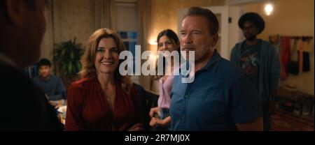 FUBAR, from left: Devon Bostick, Arnold Schwarzenegger, That's It and ...