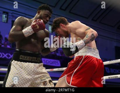 Dylan Bregeon (left) and Isaac Chamberlain in action during the ...