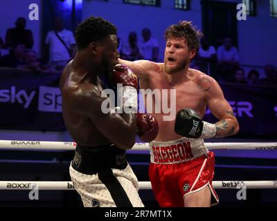 Dylan Bregeon (left) and Isaac Chamberlain in action during the ...