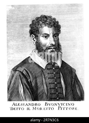 1540 c, Brescia , ITALY : The celebrate italian painter IL MORETTO aka ...